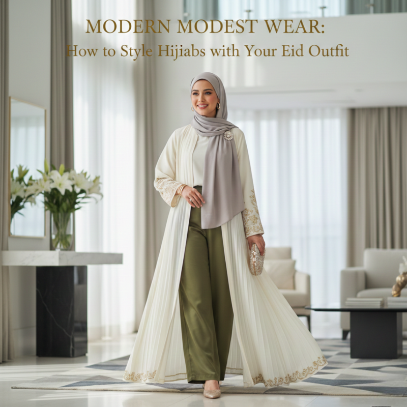 Modern Modest Wear: How to Style Hijabs with Your Eid Outfit - Andaaz ...